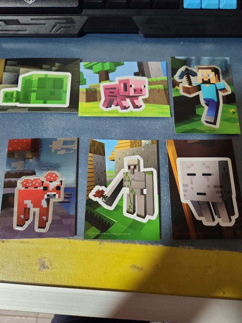 Minecraft stickers, Hobbies & Toys, Memorabilia & Collectibles, Stamps ...