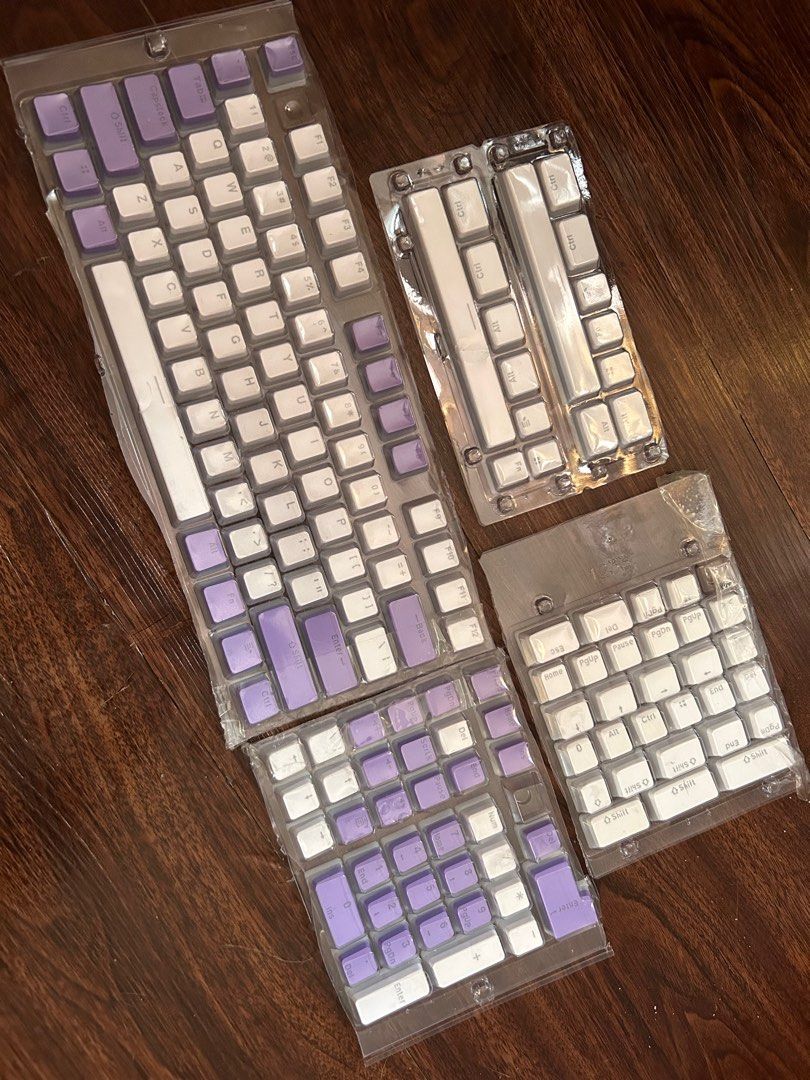Mix White/Purple Pudding Key Caps for Royal Kludge or Mechanical ...
