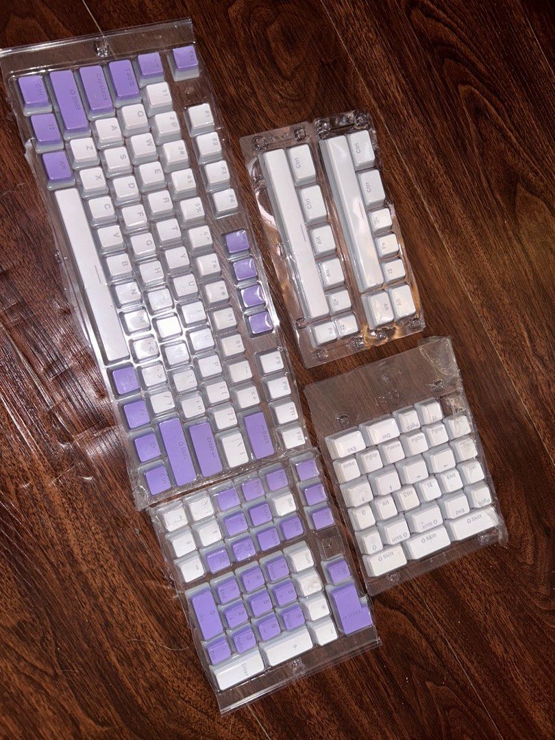Mix White/Purple Pudding Key Caps for Royal Kludge or Mechanical ...