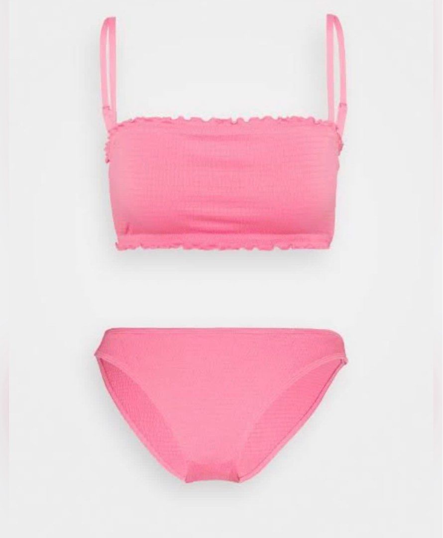 Monki pink swimsuit / bikini, Women's Fashion, Swimwear, Bikinis ...