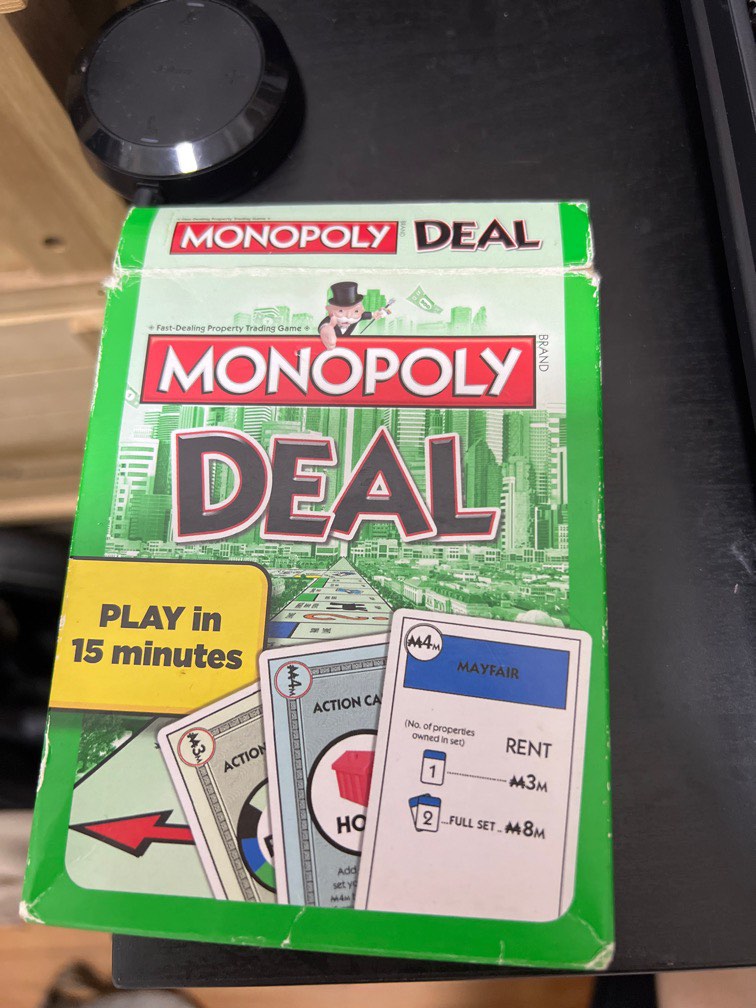 Monopoly Deal Card Game, Hobbies & Toys, Toys & Games on Carousell