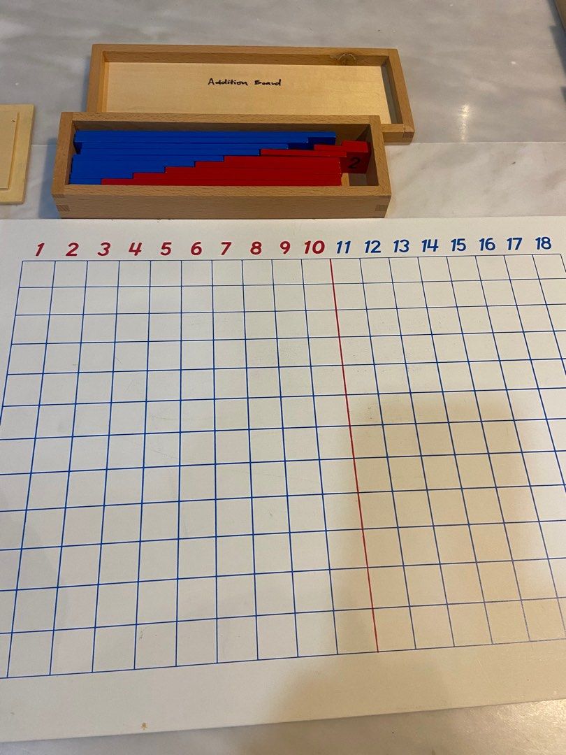 Montessori Addition subtraction multiplication division board, Hobbies ...