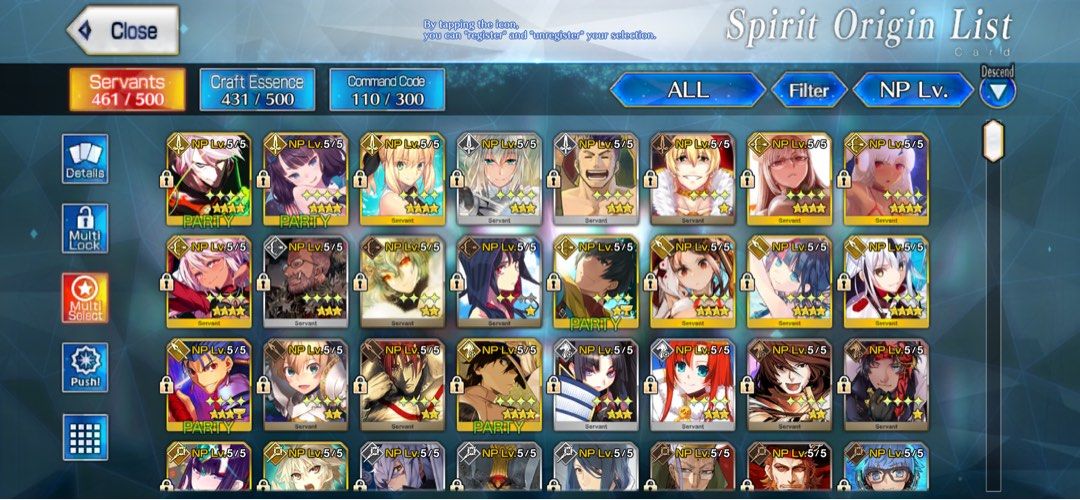 [NA] FGO NP2 Space Ishtar 21 SSR/23 WNP, Video Gaming, Video Games, Others on Carousell