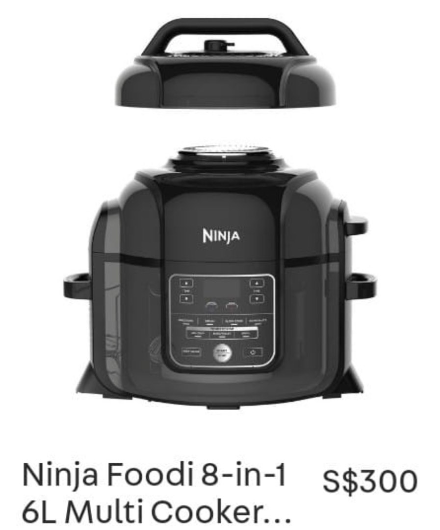 Ninja cooker, TV & Home Appliances, Kitchen Appliances, Cookers on ...
