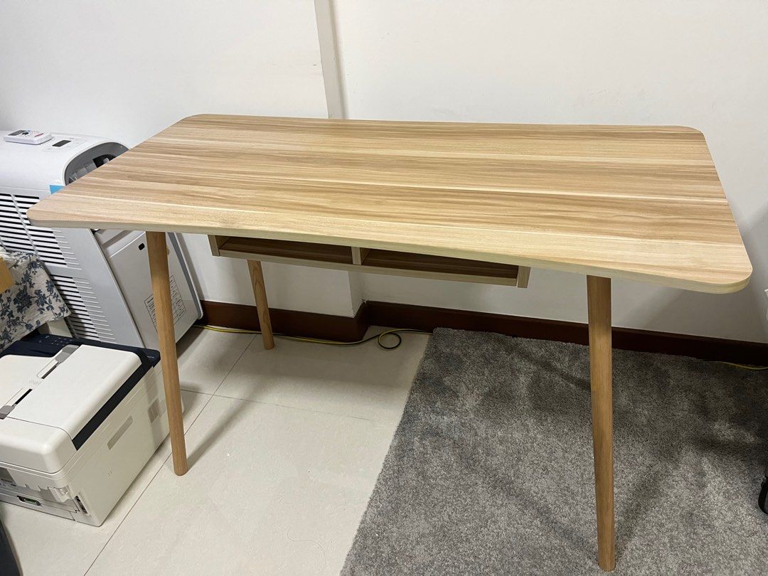 Nordic working / study desk table 120cm x 60cm x 75cm, Furniture & Home ...