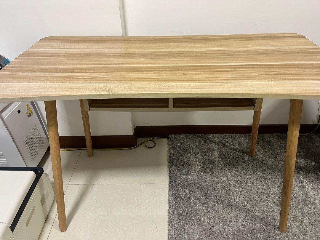 Nordic working / study desk table 120cm x 60cm x 75cm, Furniture & Home ...