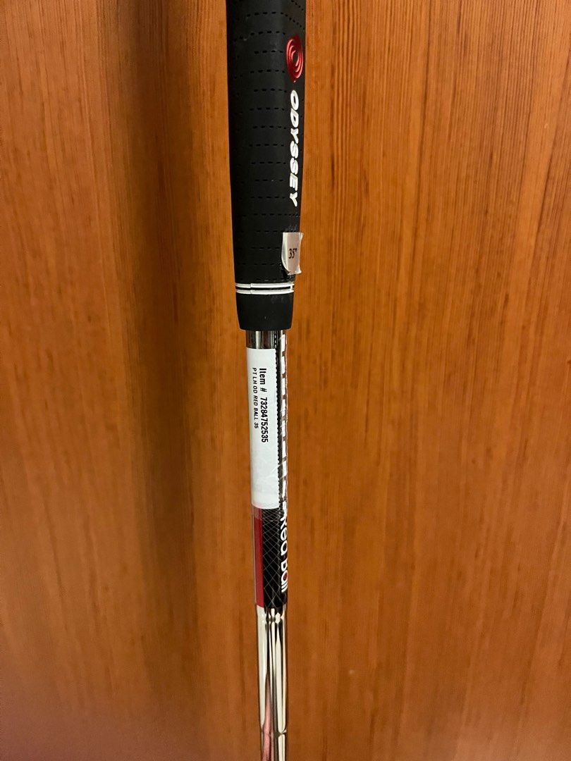 Odyssey left hand red ball putter 35", Sports Equipment, Sports & Games ...