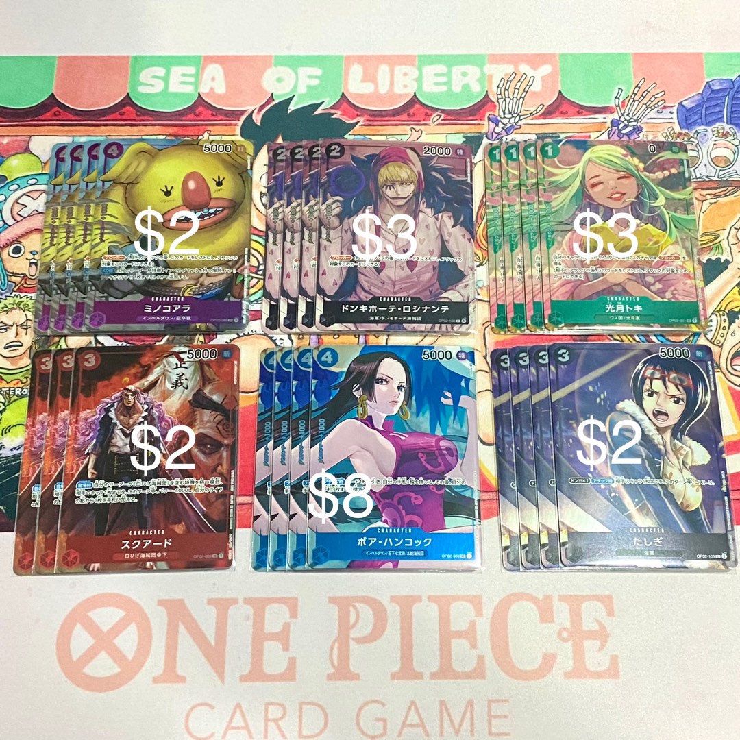 ONE PIECE Card Game OP-02 One Piece TCG OP02 Boa Hancock Kozuki Toki ...