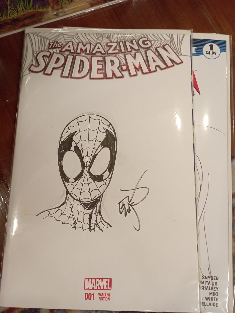 Original art sketch spiderman by eric larsen, Hobbies & Toys, Books ...