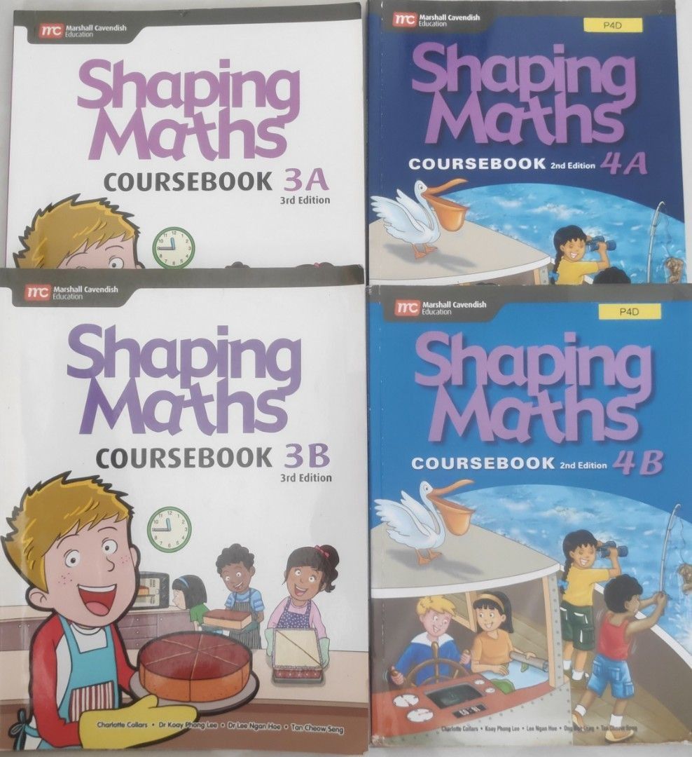 P3 P4 Shaping Maths Coursebook Primary 3a 3b 4a 4b Textbook Text ...