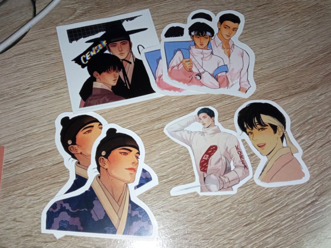 painter of the night bl manhwa die cut sticker set original, Hobbies ...