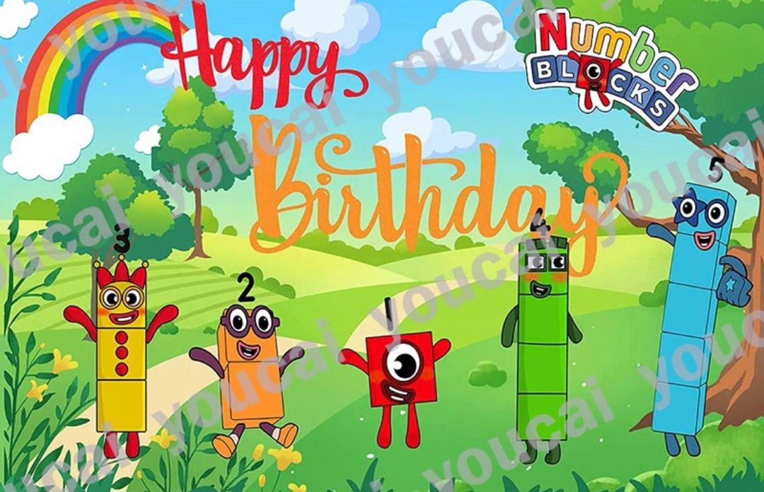 Party decorations - Numberblocks, Hobbies & Toys, Stationery & Craft ...