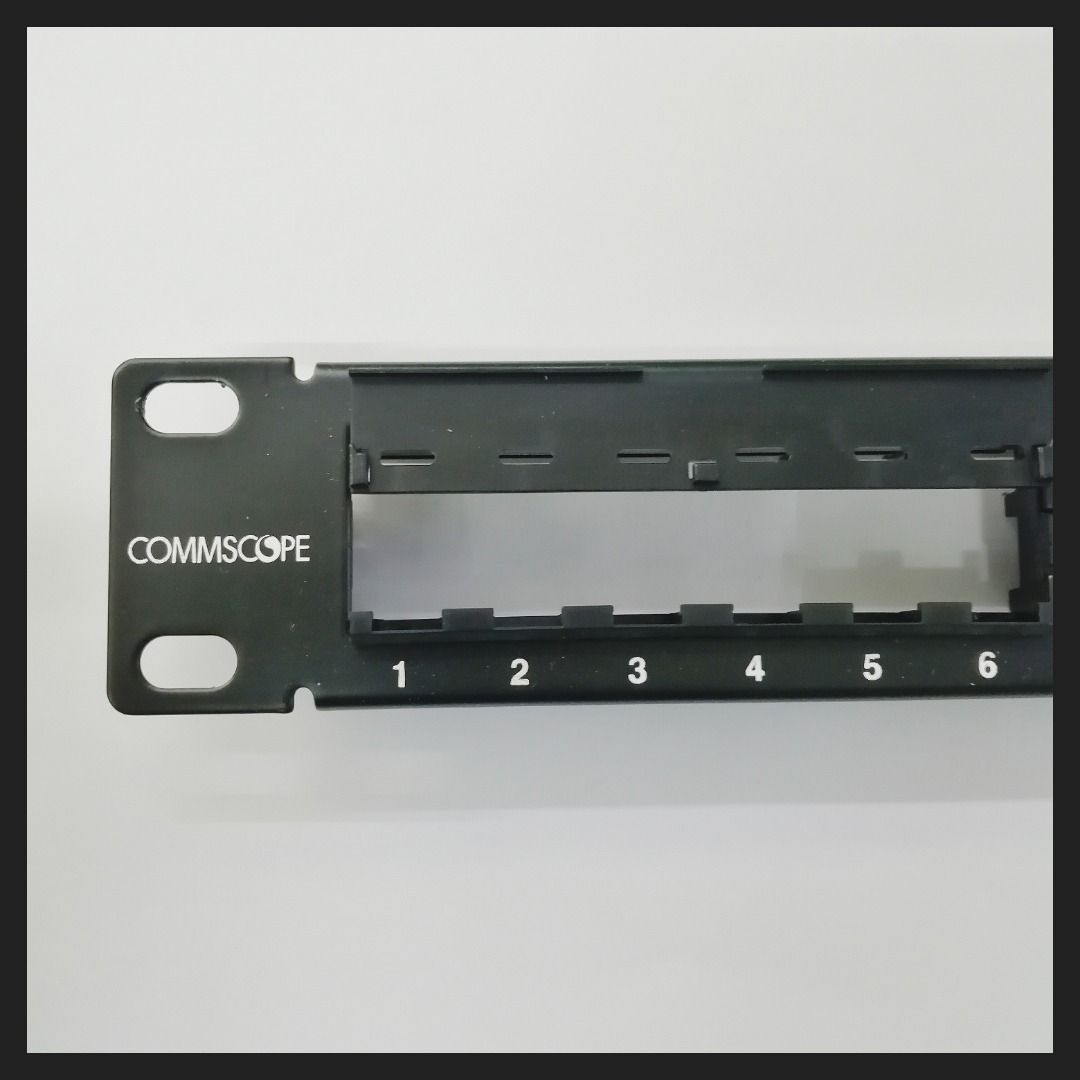 PATCH PANEL 24 PORTS CAT6 AMP COMMSCOPE, Computers & Tech, Parts ...