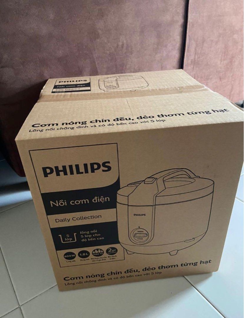 Philips Rice Cooker HD3115 1.8L, TV & Home Appliances, Kitchen ...