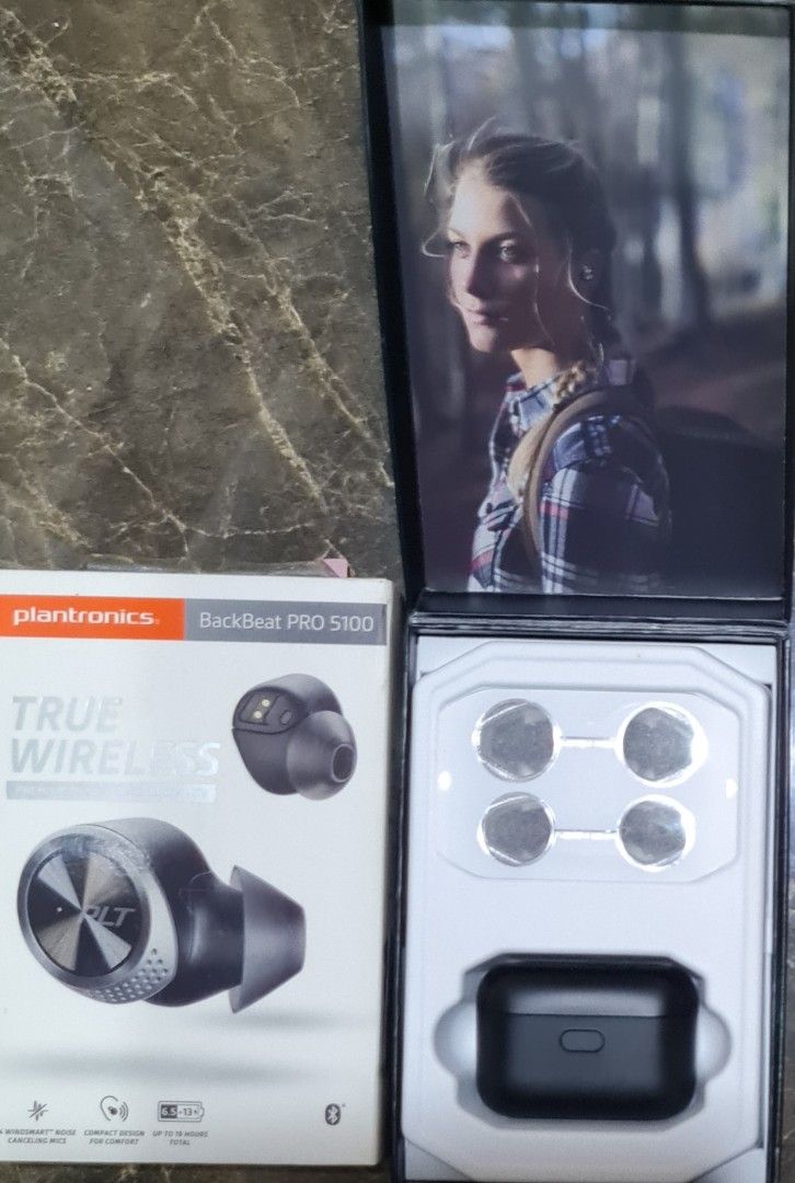 Plantronics BackBeat PRO 5100 True Wireless Bluetooth Earbuds, Audio ...
