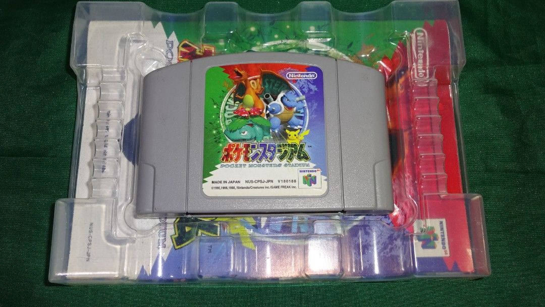 Pocket Monsters Stadium N64 Cartridge NUS-P-CPSJ(JPN), Video Gaming ...