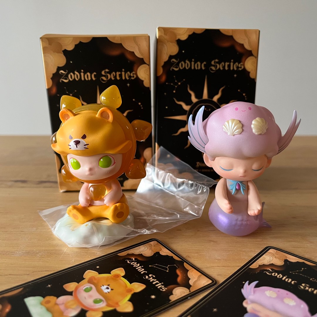 Pop Mart Dimoo Zodiac Series Leo and Pisces Designer Art Toys, Hobbies ...