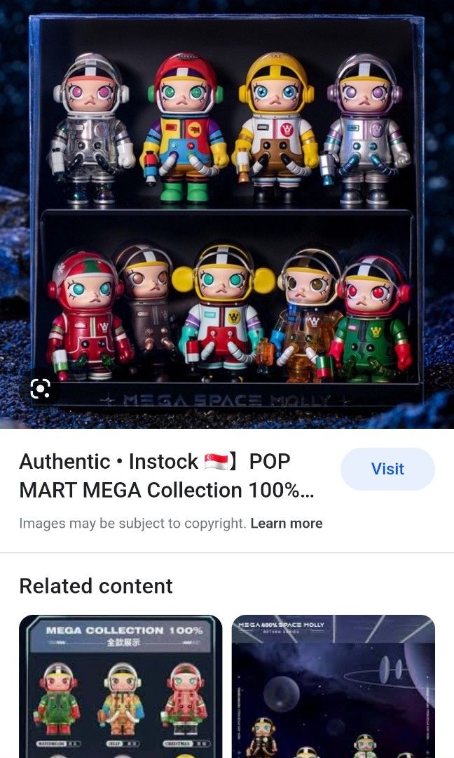 Popmart space molly 100%, Hobbies & Toys, Toys & Games on Carousell