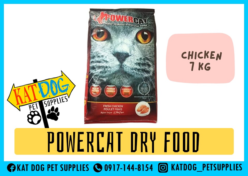 POWERCAT DRY FOOD CHICKEN 7KG, Pet Supplies, Pet Food on Carousell