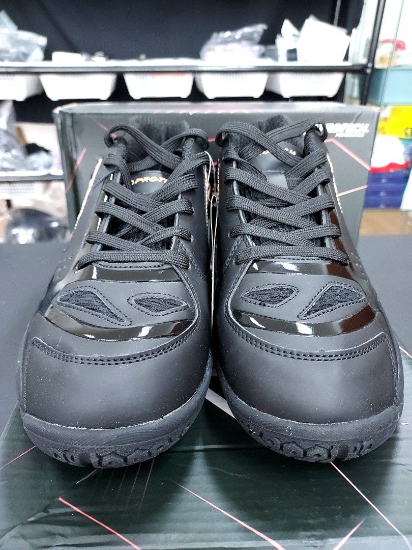 Protech Badminton Shoe - Black Gold - Limited Edition, Sports Equipment ...