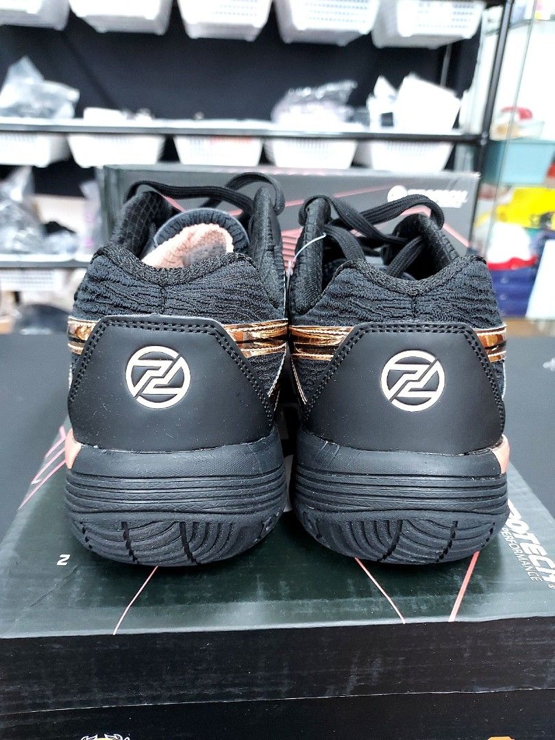 Protech Badminton Shoe - Black Gold - Limited Edition, Sports Equipment ...