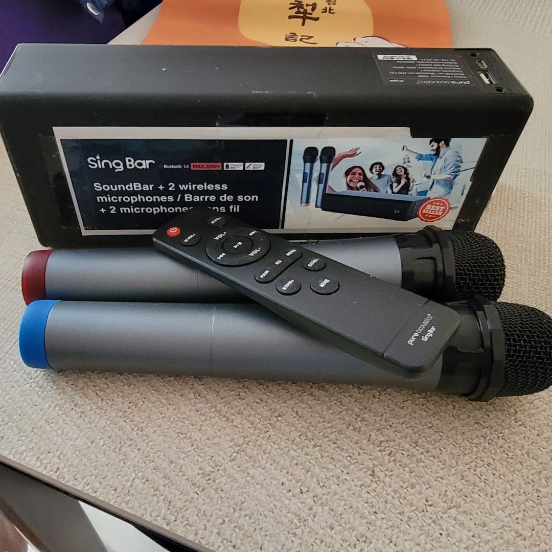 Pure acoustics sing bar, 音響器材, Soundbar、揚聲器、藍牙喇叭、耳擴 - Carousell