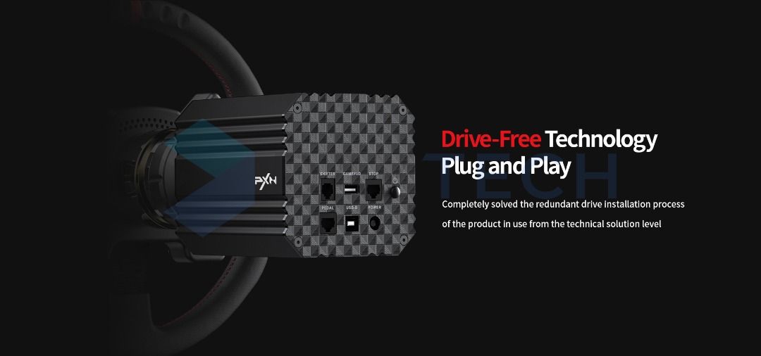 PXN V12 Direct Drive Force Feedback USB Steering Wheel PC XBOX ONE PS4 ...