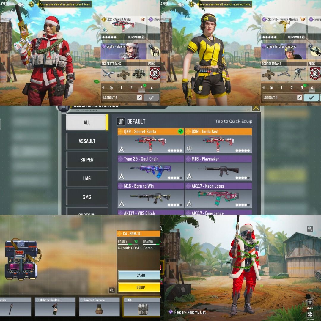 QXR Secret Santa, Scylla Sleigher, Reaper Naughty List Codm, Video ...