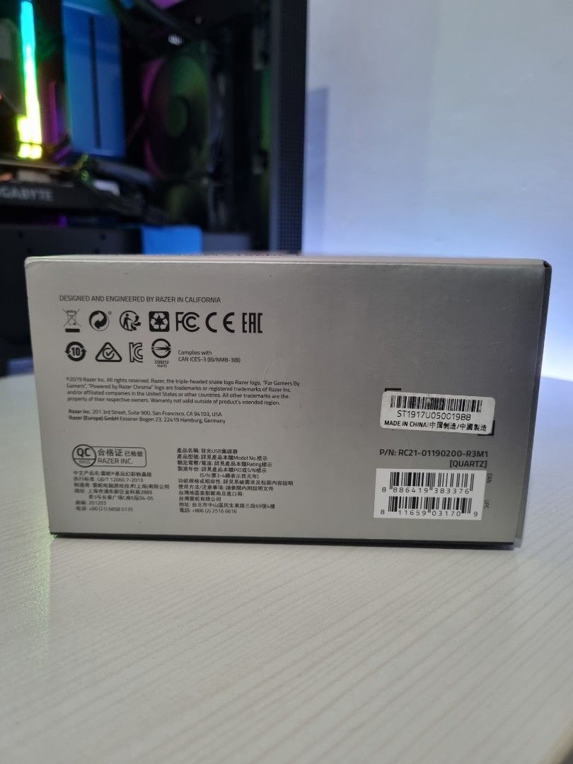 Razer Base Station Chroma Quartz Pink RGB Headphone stand, Computers ...