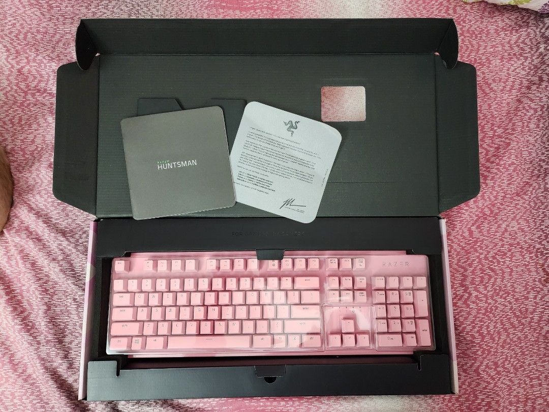 Razer Huntsman Quartz Keyboard (Pink), Computers & Tech, Parts ...