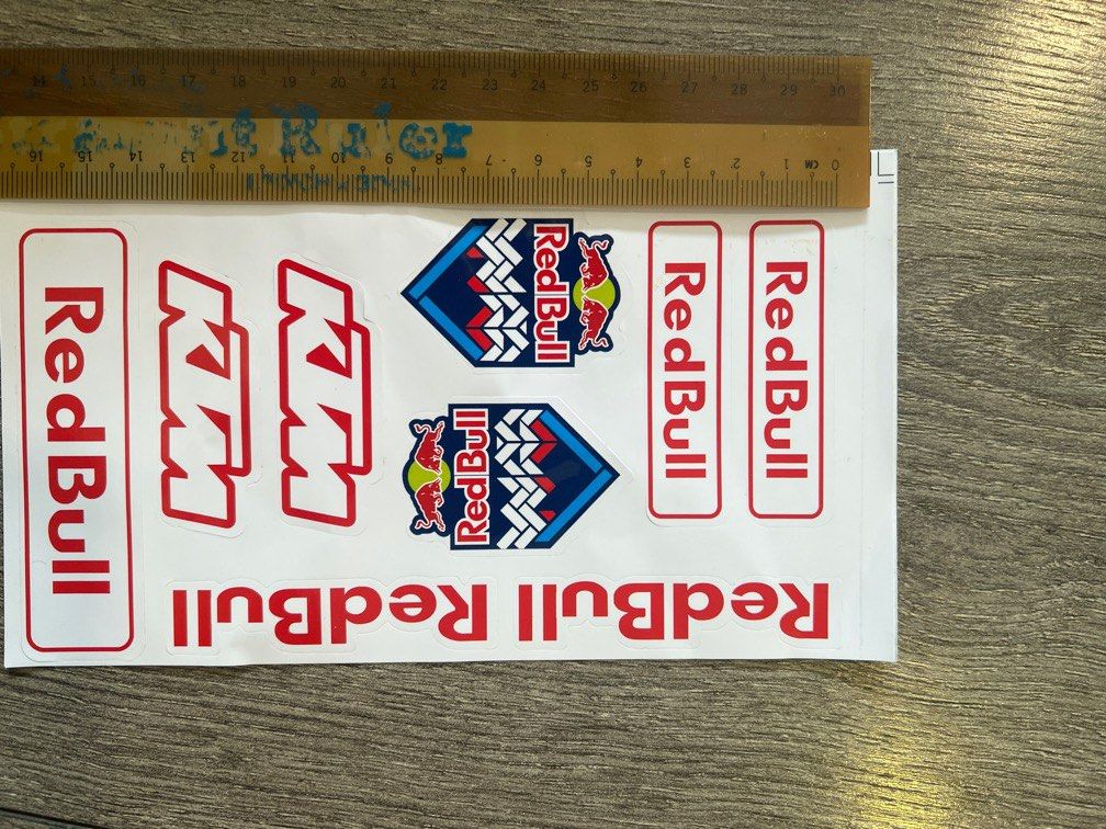 Red Bull & KTM Decal/ Stickers for Bikes, Motorcycles, Motorcycle ...