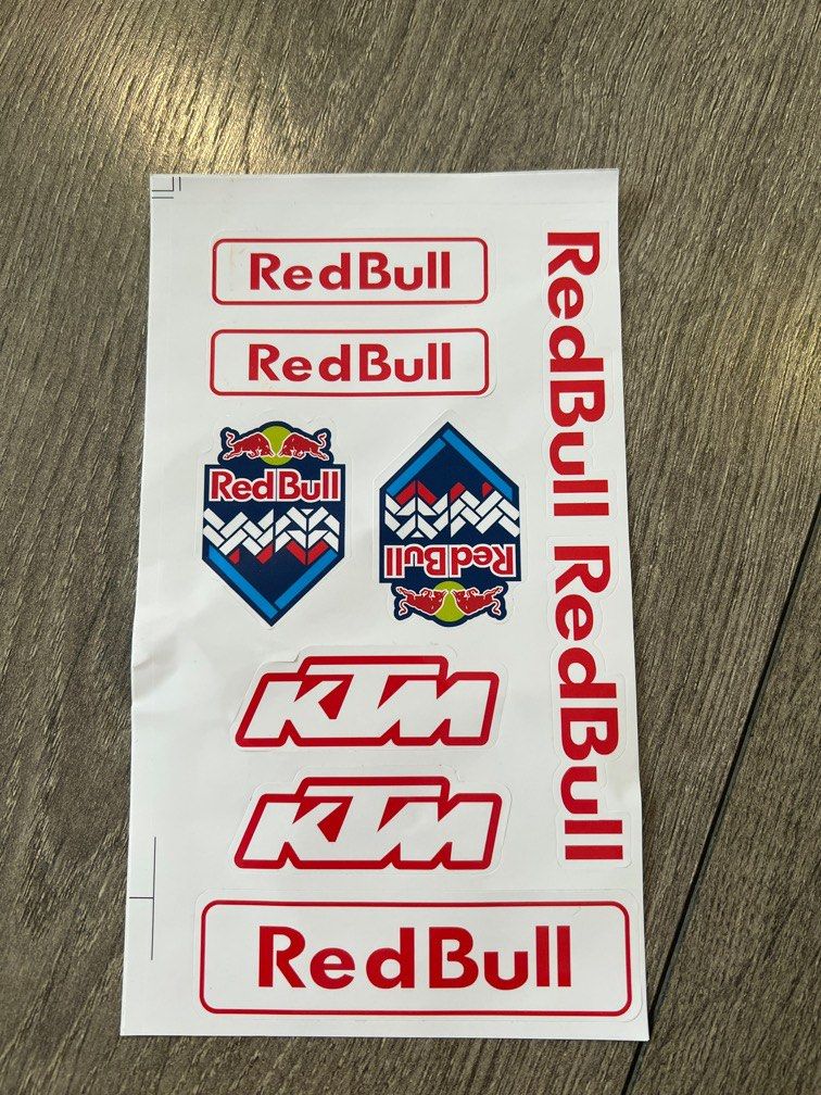 Red Bull & KTM Decal/ Stickers for Bikes, Motorcycles, Motorcycle ...