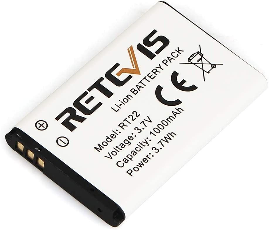 Retevis RT622 RT15 Li-Ion Battery 3.7V 1000mAh Walkie Talkies Battery ...