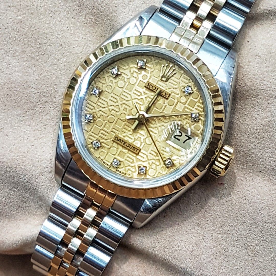 Rolex 69173 Lady Datejust 26 Vintage Watch Computer Dial (1990), Luxury ...