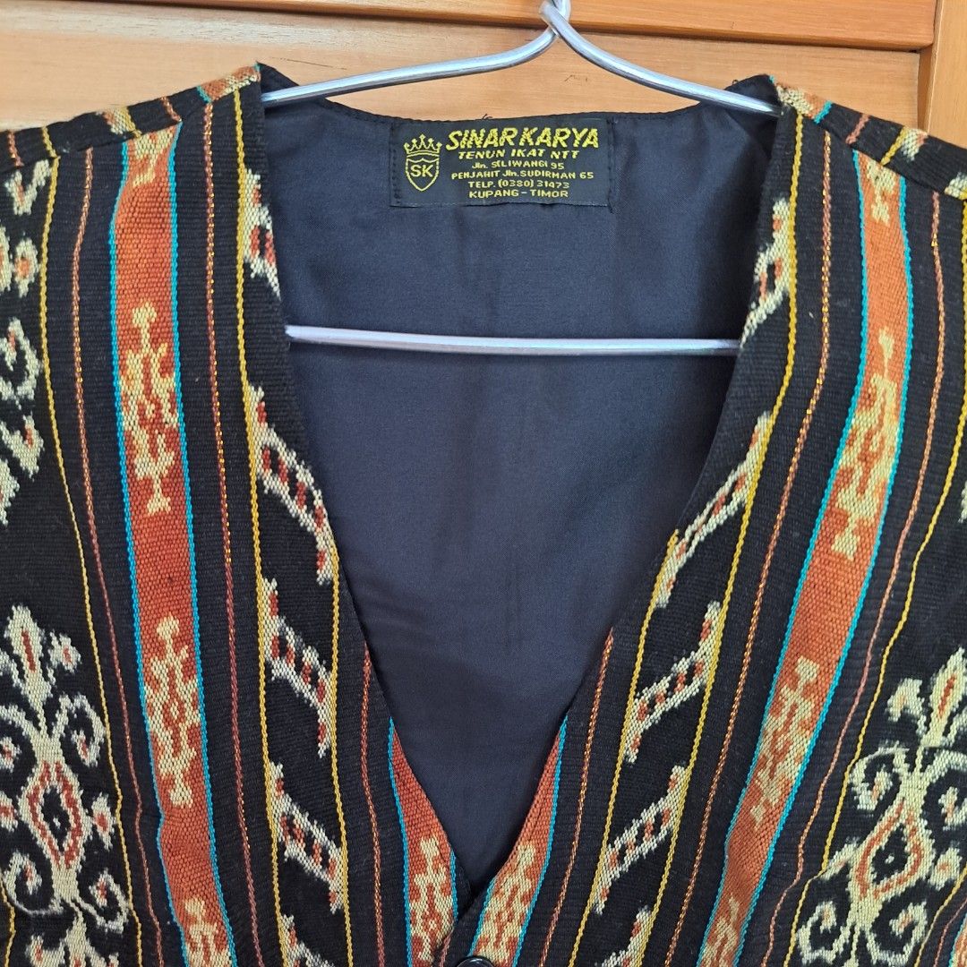 [New] TENUN IKAT Rompi PREMIUM vest asli timor nusa tenggara vintage ...