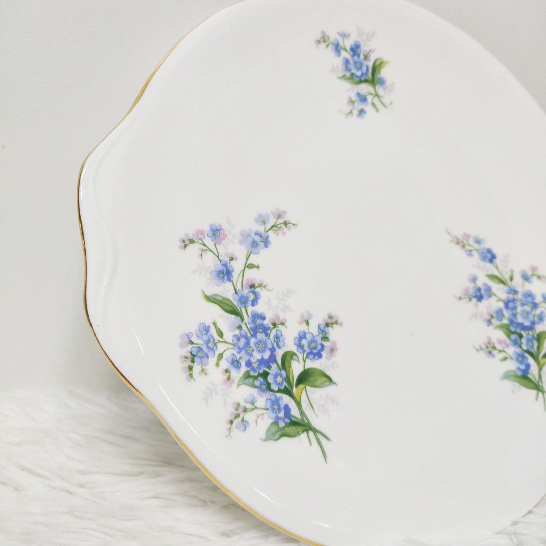 Royal Albert Forget-Me-Not Bone China Serving Cake Plate, Hobbies ...