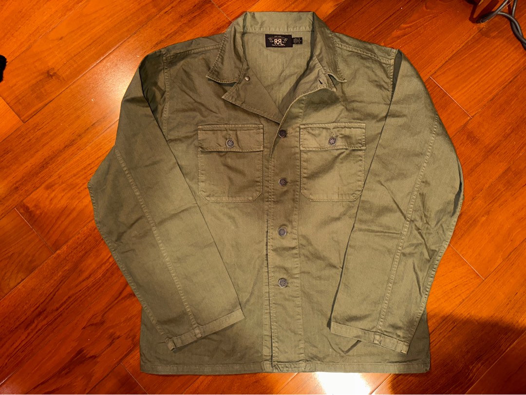 Rrl double rl army shirt jacket vintage, 男裝, 外套及戶外衣服 - Carousell