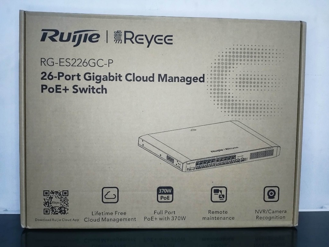 RUIJIE/REYEE (RG-ES226GC-P) 26-Port Gigabit Smart Cloud Managed PoE ...