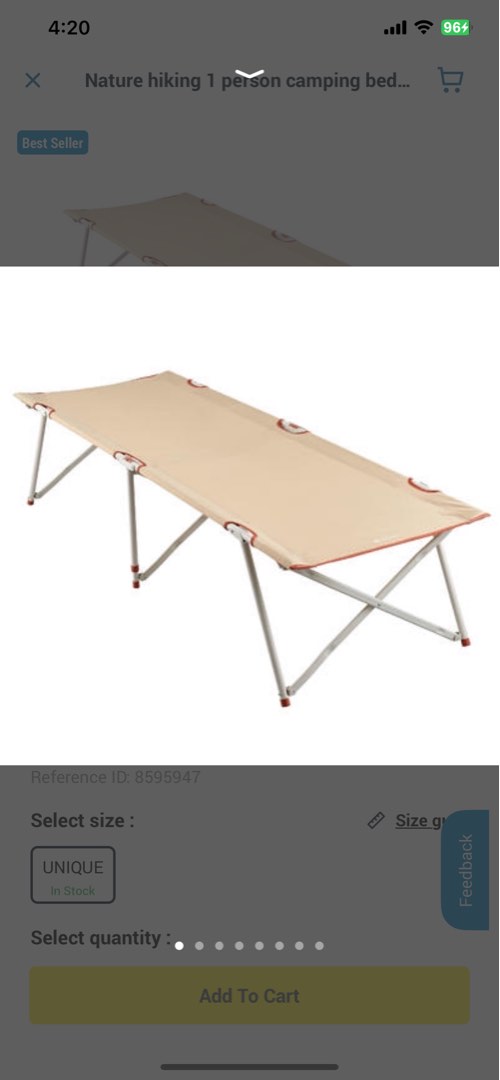 Safari Bed, Sports Equipment, Hiking & Camping on Carousell