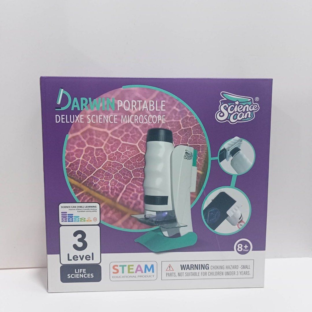 Science Can Microscope, Hobbies & Toys, Toys & Games on Carousell