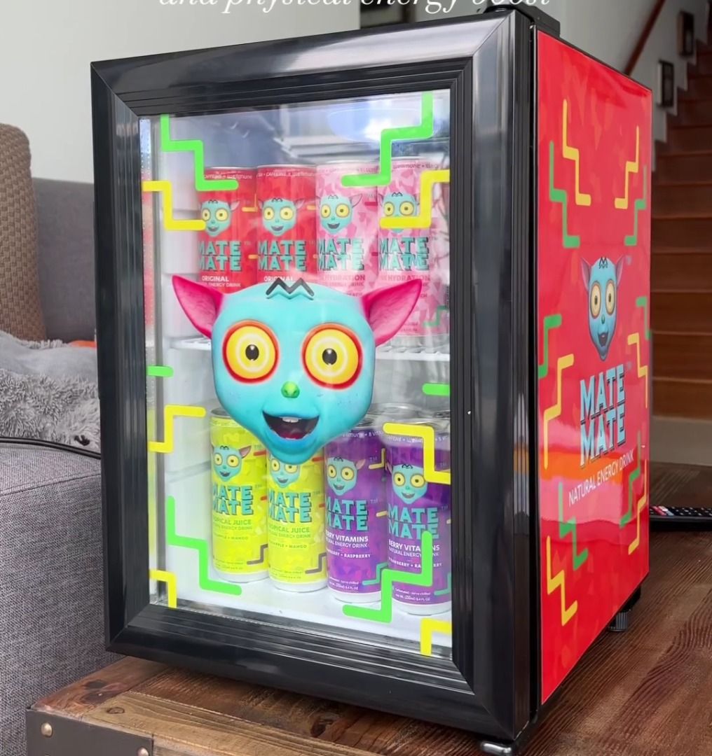 SEALED 60L MINI BAR FRIDGE COKE DESIGN DRINK CHILLER REFRIGERATOR, TV ...