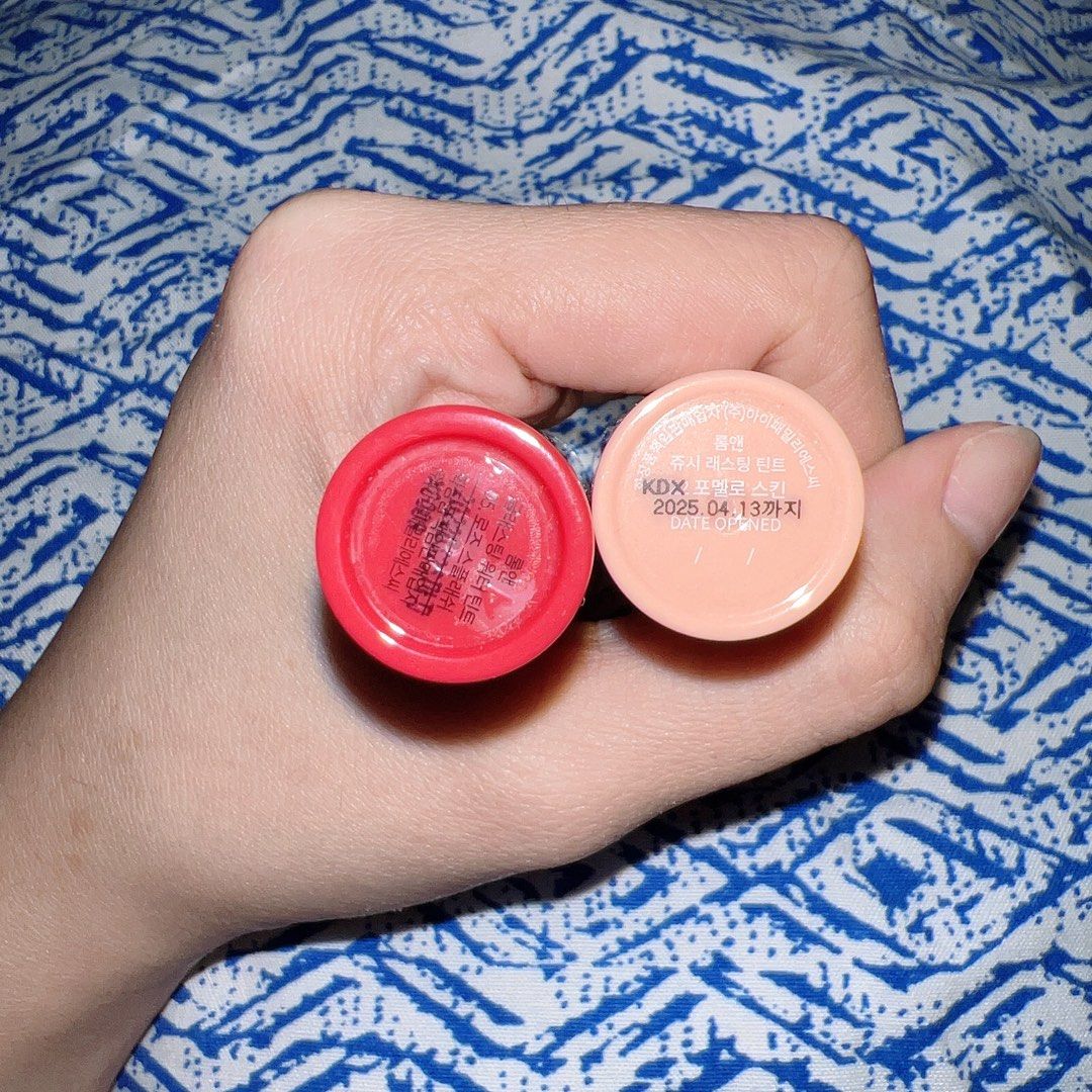SET ORIGINAL ROMAND Juicy Lasting Tint (Pomelo Skin) and Glasting Water ...