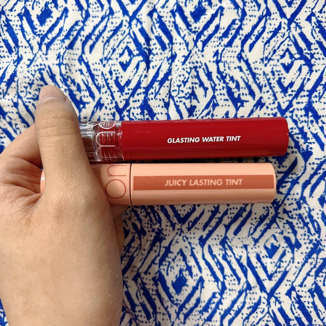 SET ORIGINAL ROMAND Juicy Lasting Tint (Pomelo Skin) and Glasting Water ...