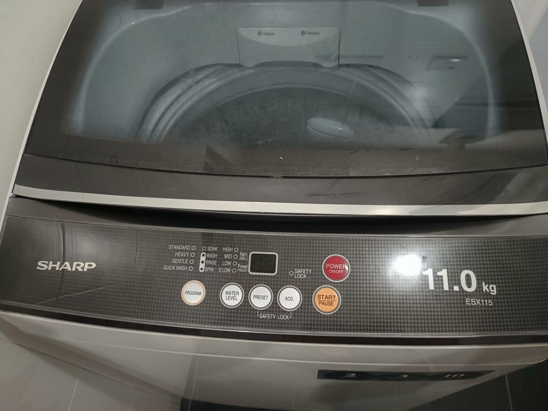 Sharp Washing Machine 11kg load, TV & Home Appliances, Washing Machines ...