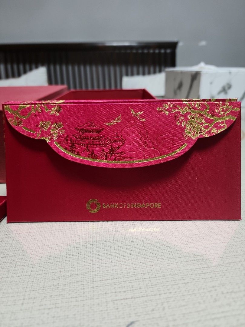Silky Bank of Singapore Ang Bao x 20, Hobbies & Toys, Stationery ...