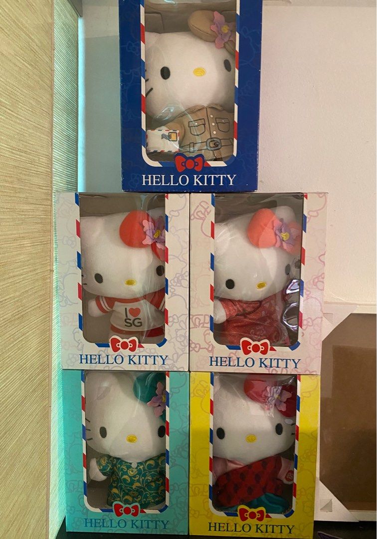 SingPost Hello Kitty SG50 Plush Collection, Hobbies & Toys, Memorabilia ...