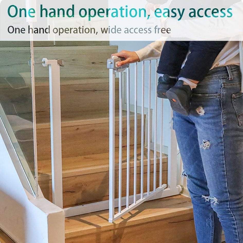 SIV 75-84 CM Safety Gate Fence Guard For Baby, Child, Stairs, Pets ...