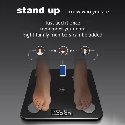 Smart weighing scale body fat weigh weight scale Body Composition Scale ...
