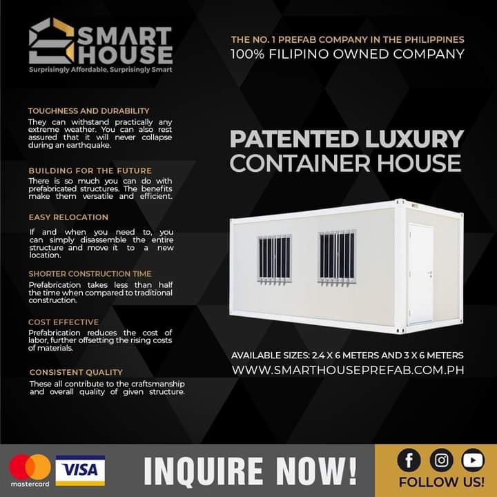 SMARTHOUSE PREFAB CONTAINER VAN HOUSE, Commercial & Industrial ...