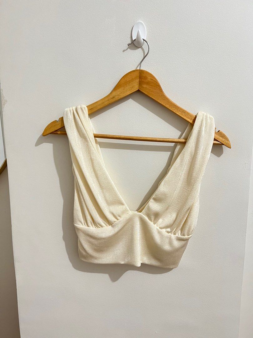 Kira Cream Top, Women's Fashion, Tops, Blouses on Carousell